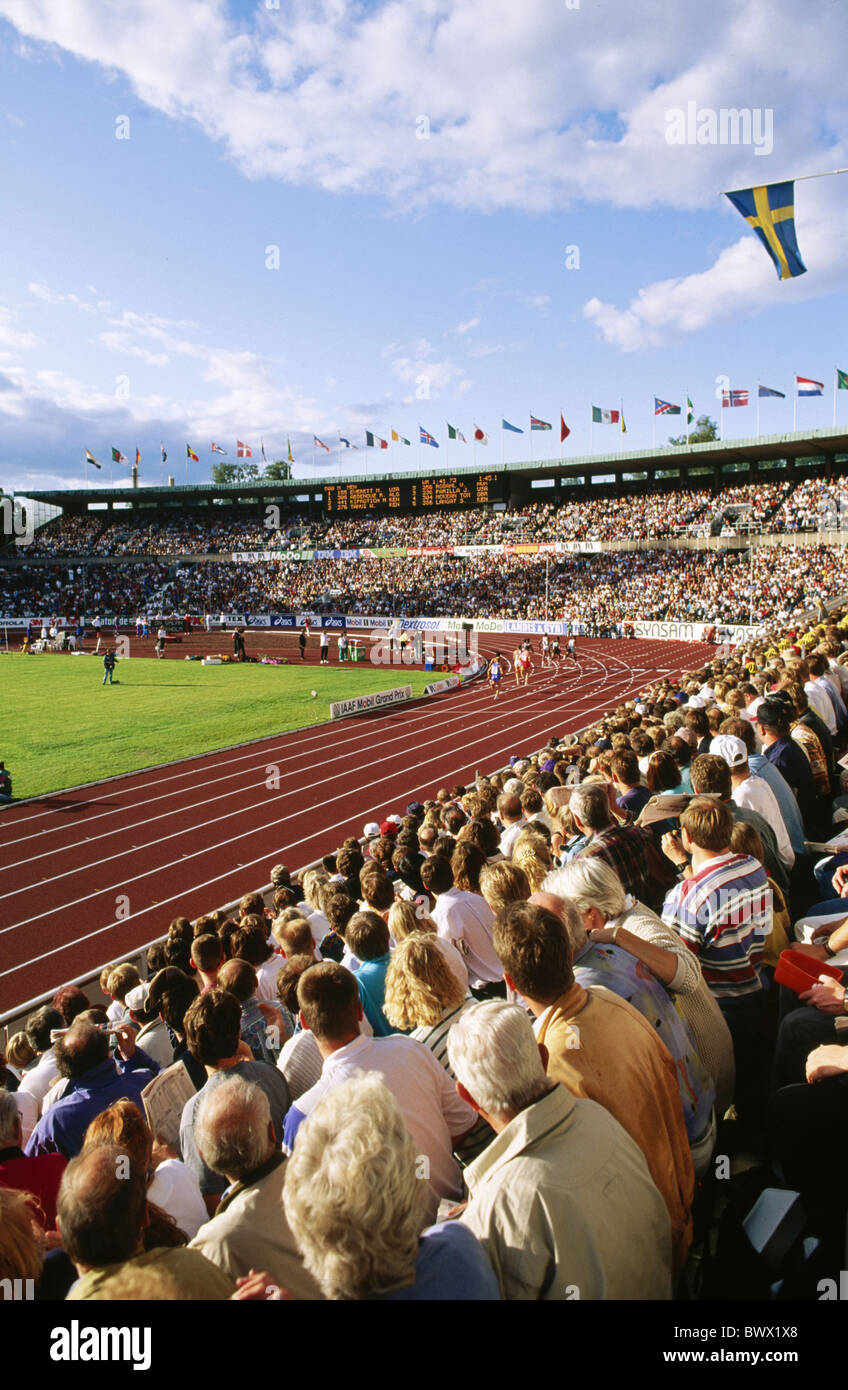 busy 10214163 athletics meeting Sweden Europe sport stadium Stockholm ...