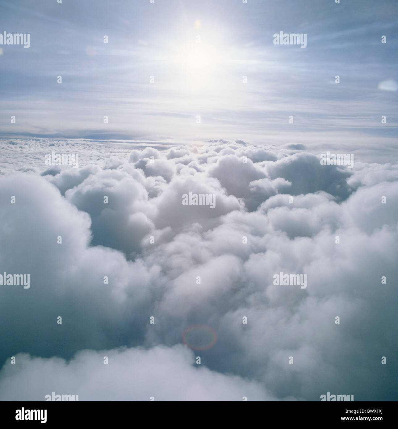 cold mood aerial photo sun clouds weather Stock Photo - Alamy
