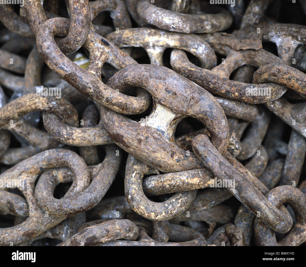old detail iron iron chain chain chain links metal products rusty ...