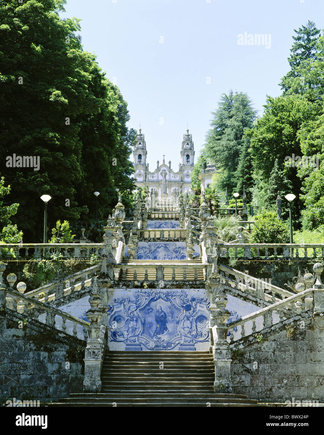 Beira church Lamego Nossa Senhora dos Remedios Portugal stair rising ...