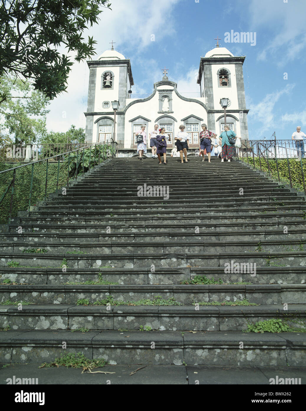 Funchal church Madeira Monte de Nossa Senhore de Monte Portugal tourist ...