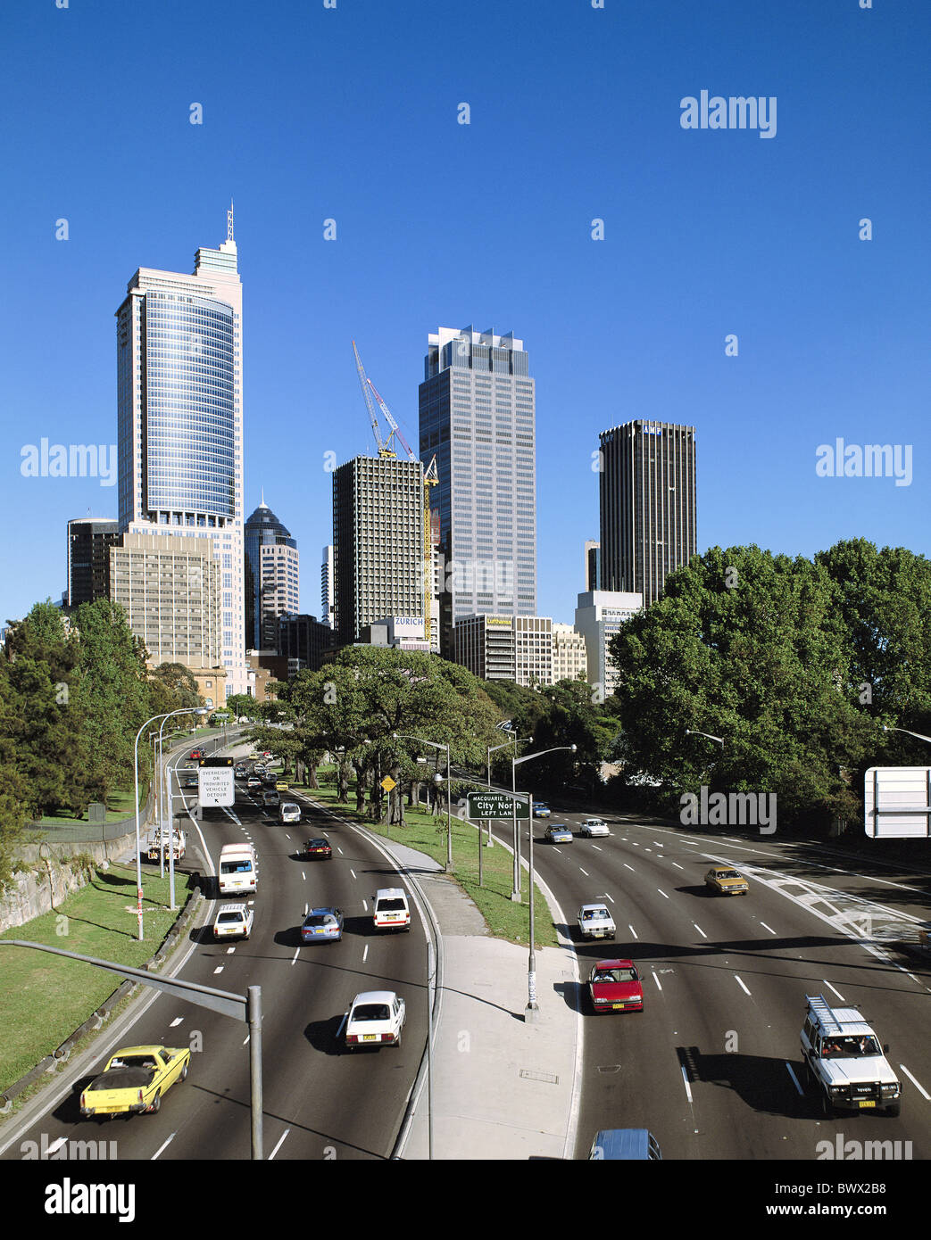 Australia highway Cahill Expressway skyline Sydney Stock Photo - Alamy