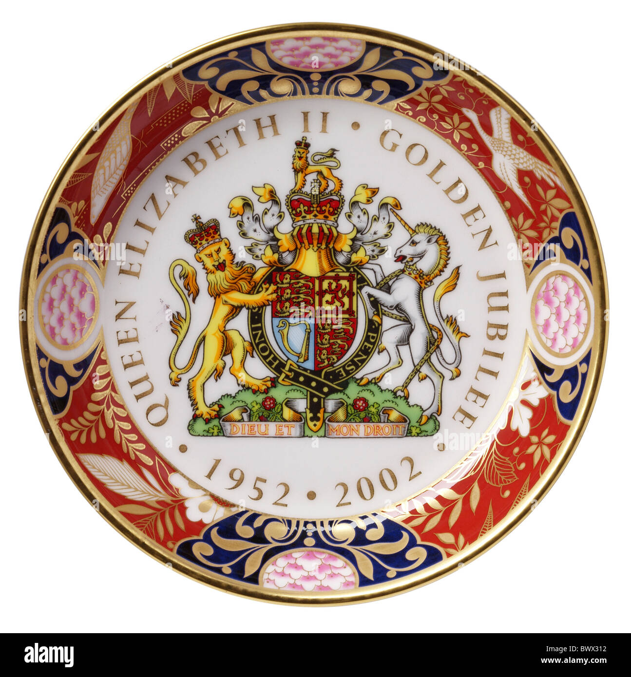 Queen commemorative plate Cut Out Stock Images & Pictures - Alamy