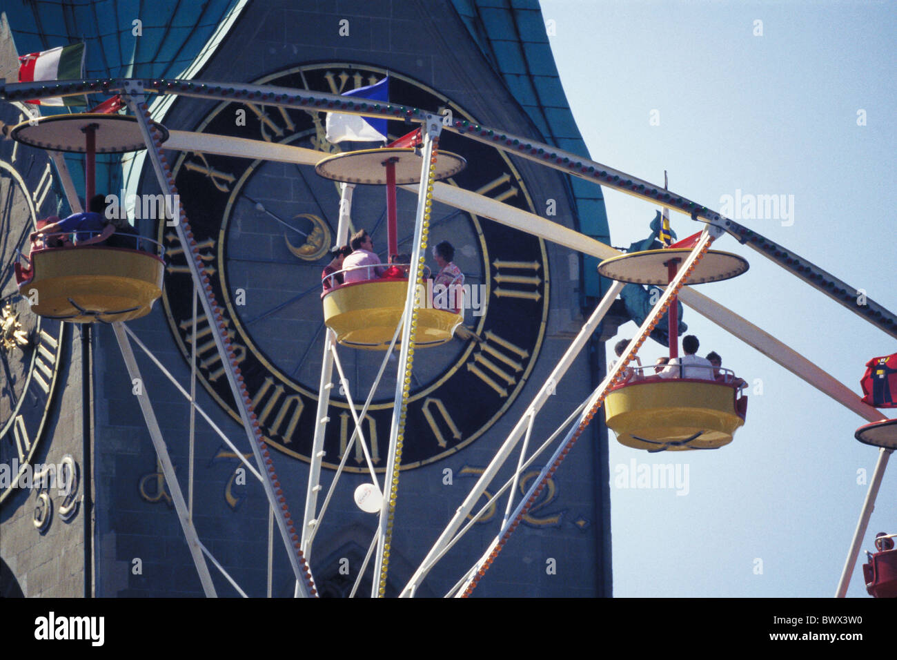 detail Fraumunster church life big dipper Switzerland Europe steeple ...