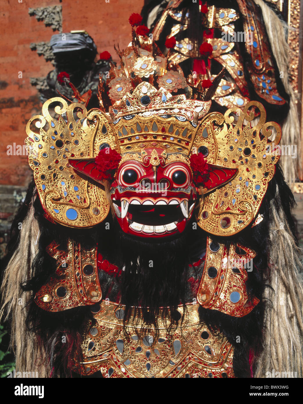 Bali Asia Barong dance scorpion fish model released mask dancer ...
