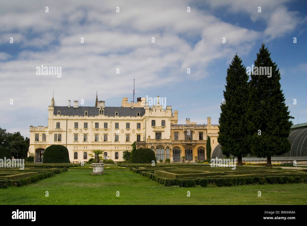 the castle Lednice - Czech Republic Stock Photo - Alamy