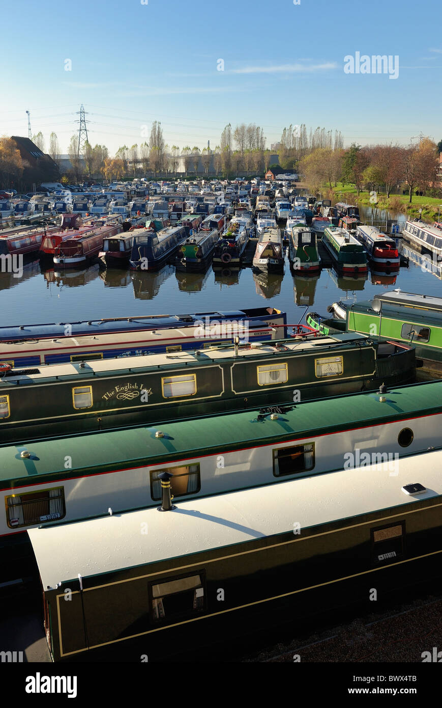 Barges at castle marina Nottingham england uk Stock Photo - Alamy
