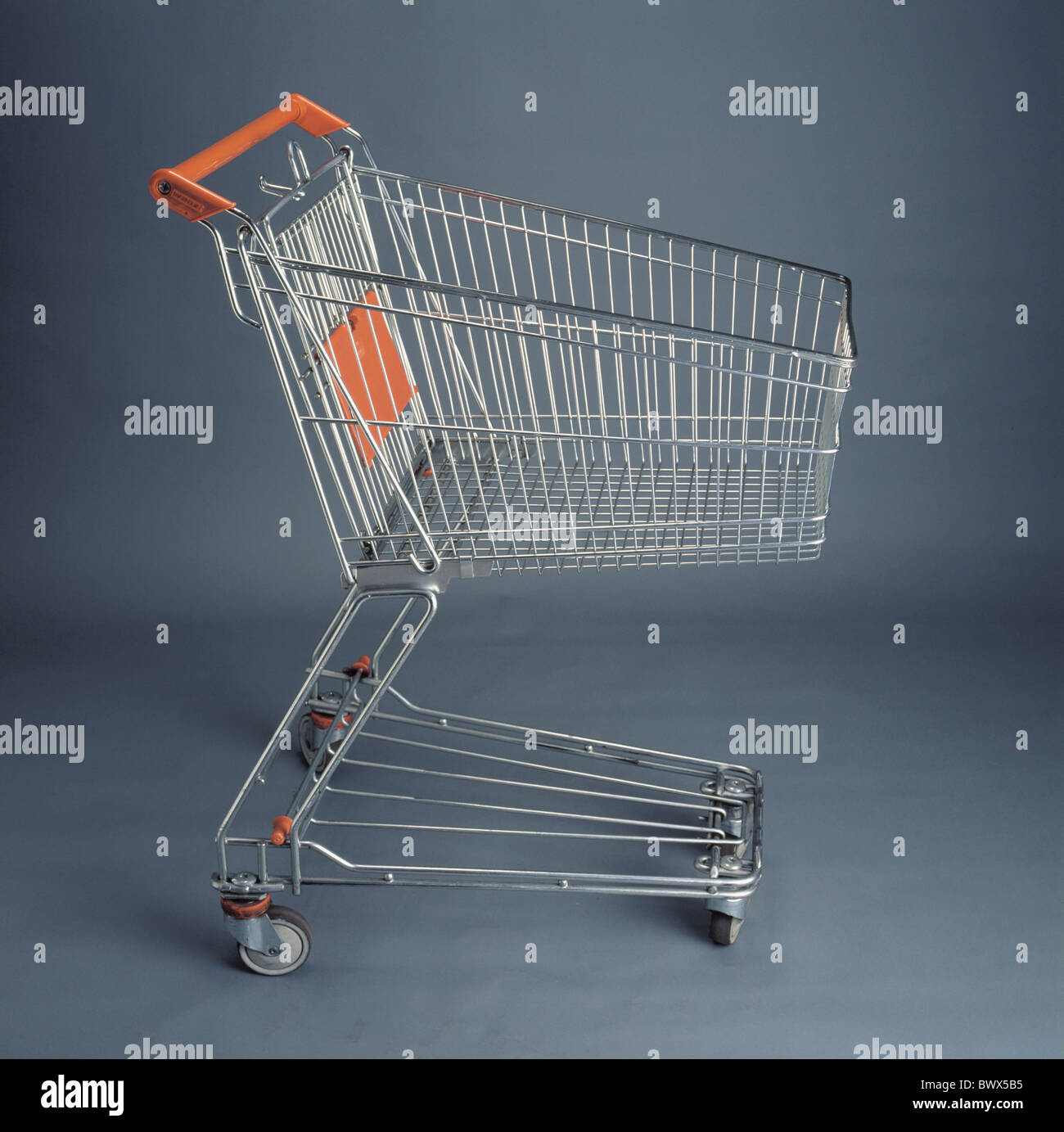 shopping carts trade commerce empty studio shot supermarket Stock Photo ...