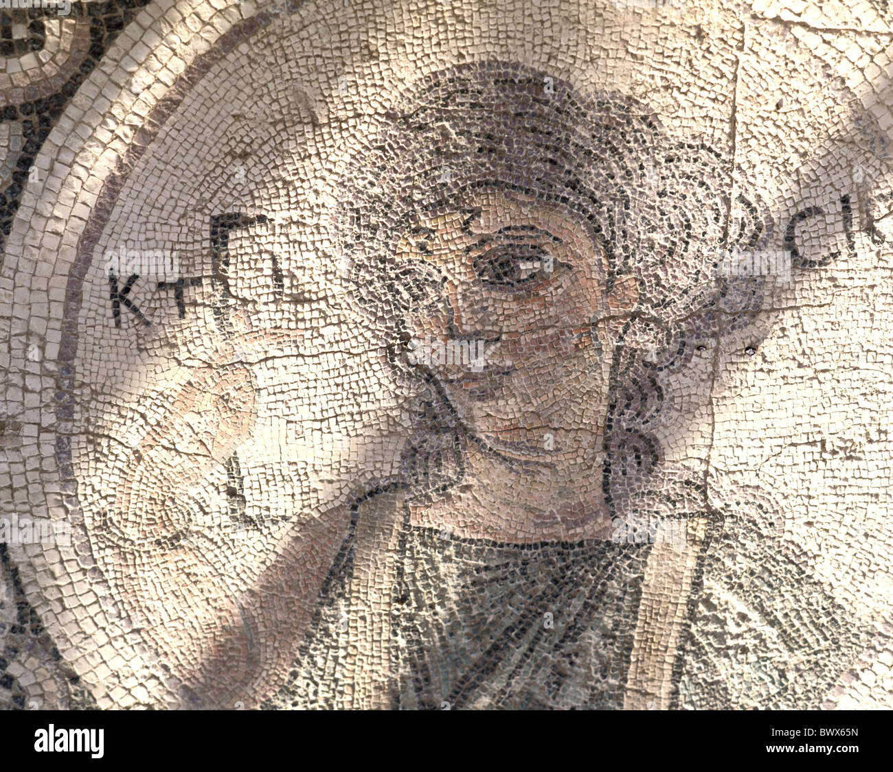 curium detail culture mosaic temple of Apollo Hylates Ancient world ...