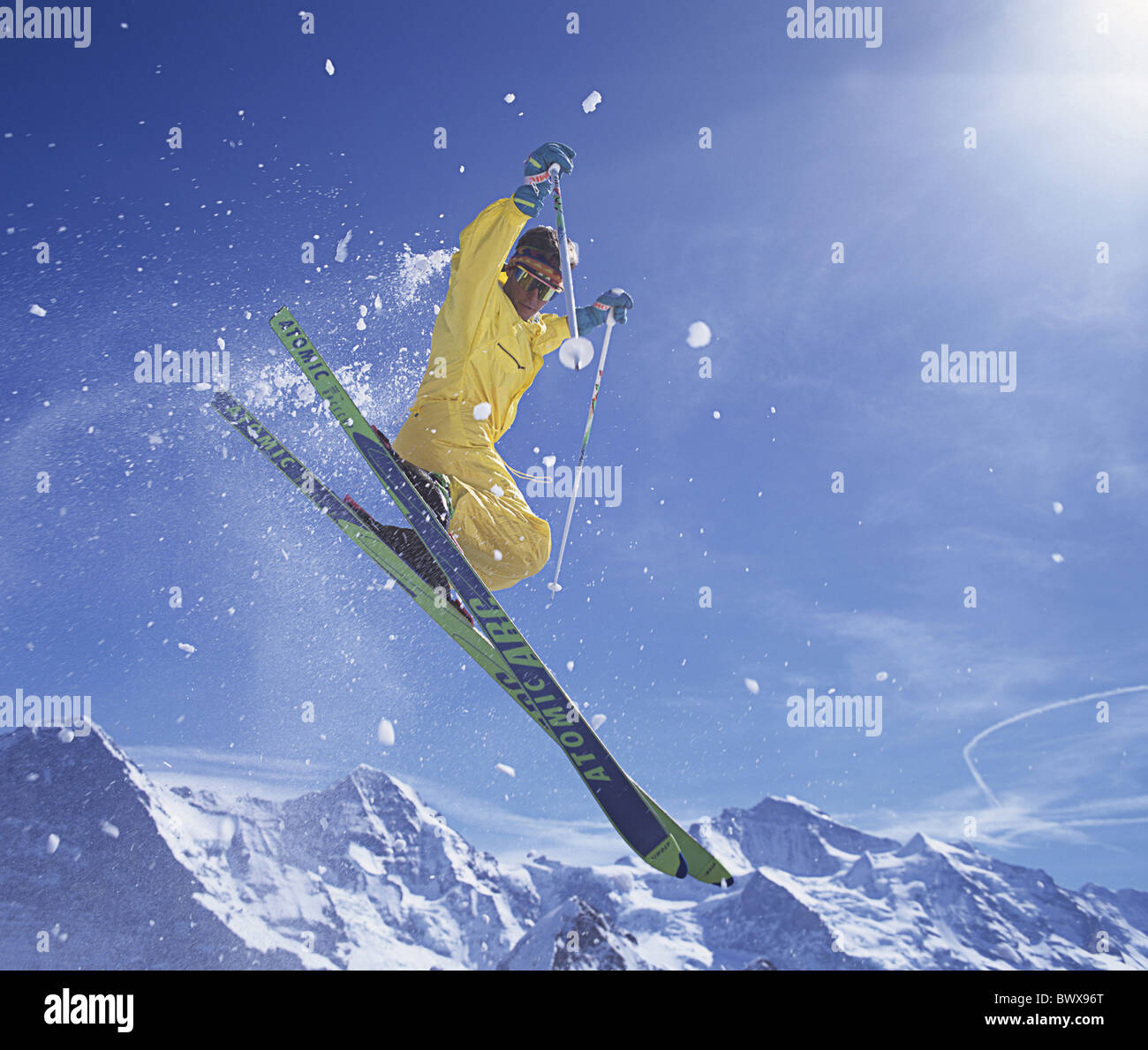 Bern dynamic Eiger mountain individual man Mannlichen monk Monch ...