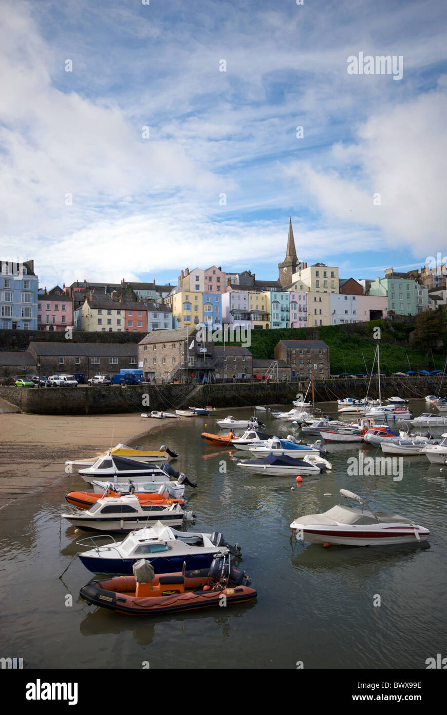 Tenby Pembrokeshire Wales UK Harbour Harbor Stock Photo - Alamy