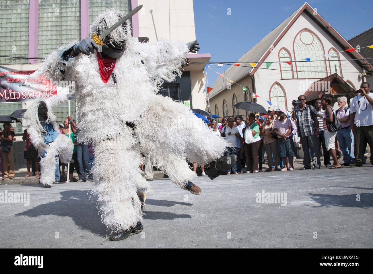 Trinidad Junior Traditional Mas parade beast mas Stock Photo - Alamy