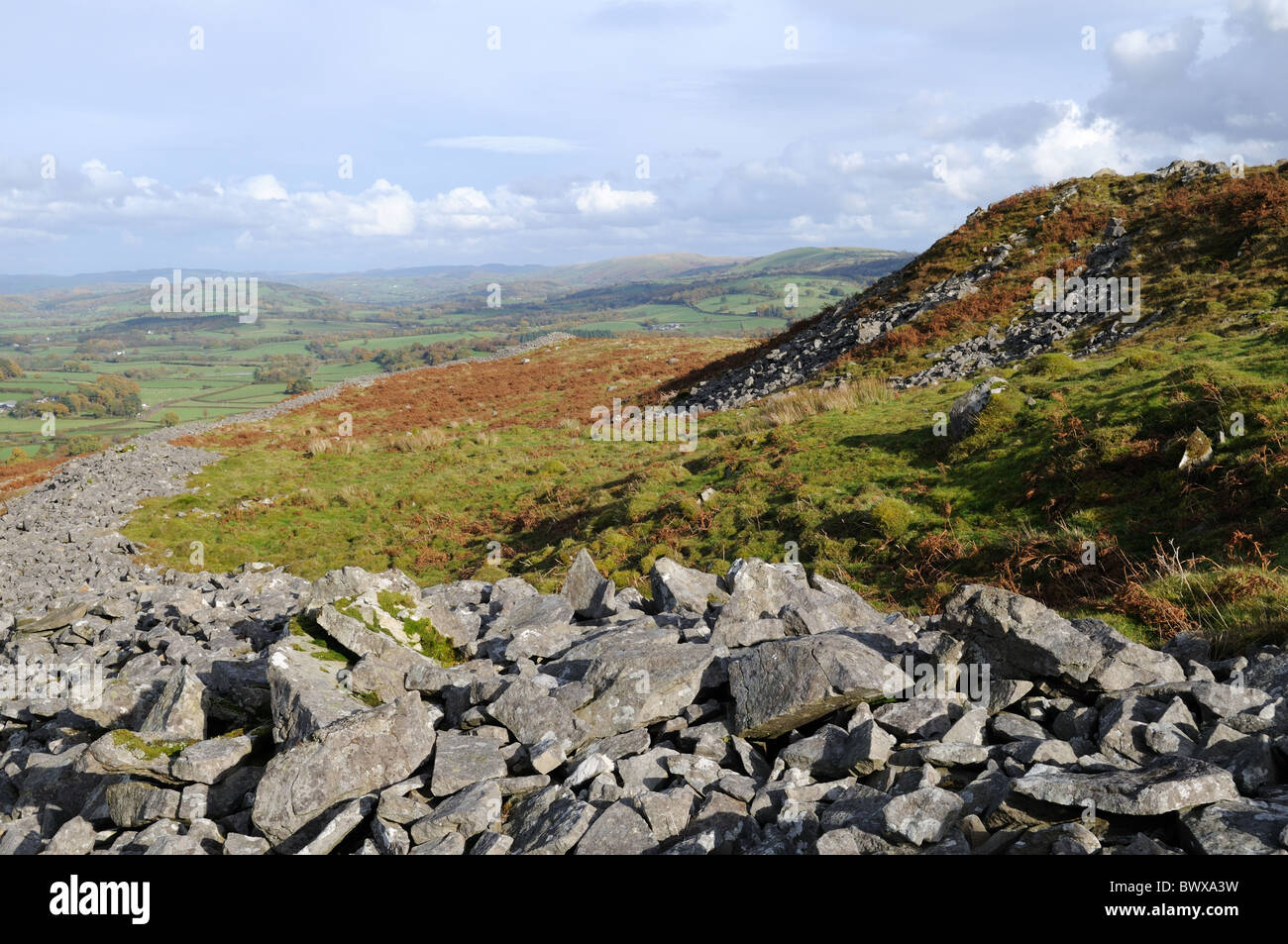 Garn goch iron age hill fort hi-res stock photography and images - Alamy