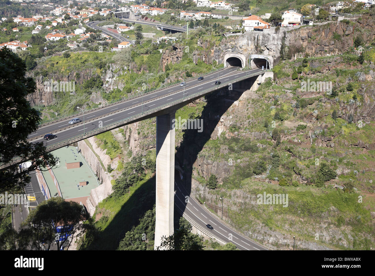 Portugal Madeira Funchal Autobahn Highway Stock Photo - Alamy