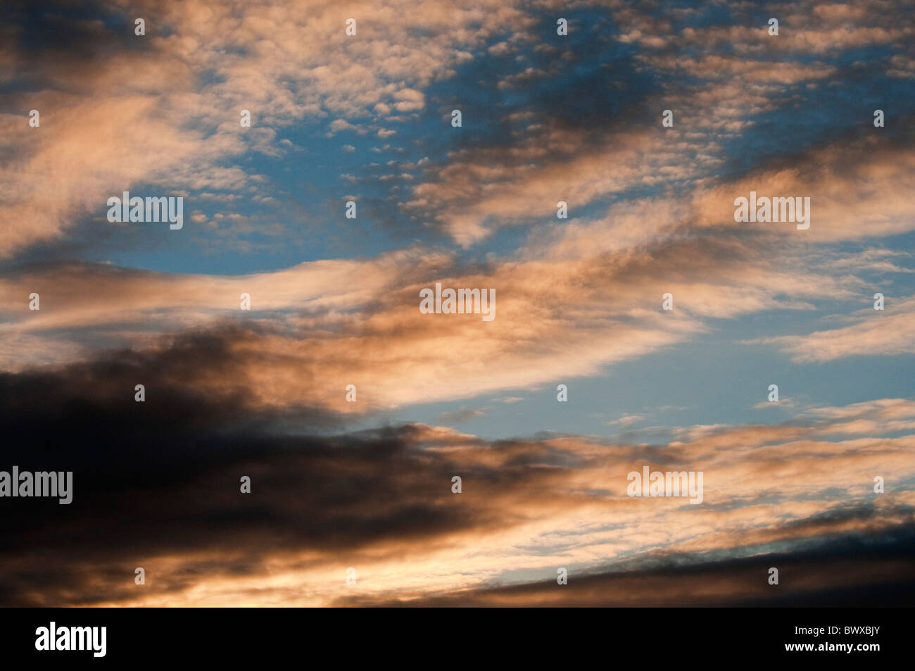 Sunset sky patterns hi-res stock photography and images - Alamy