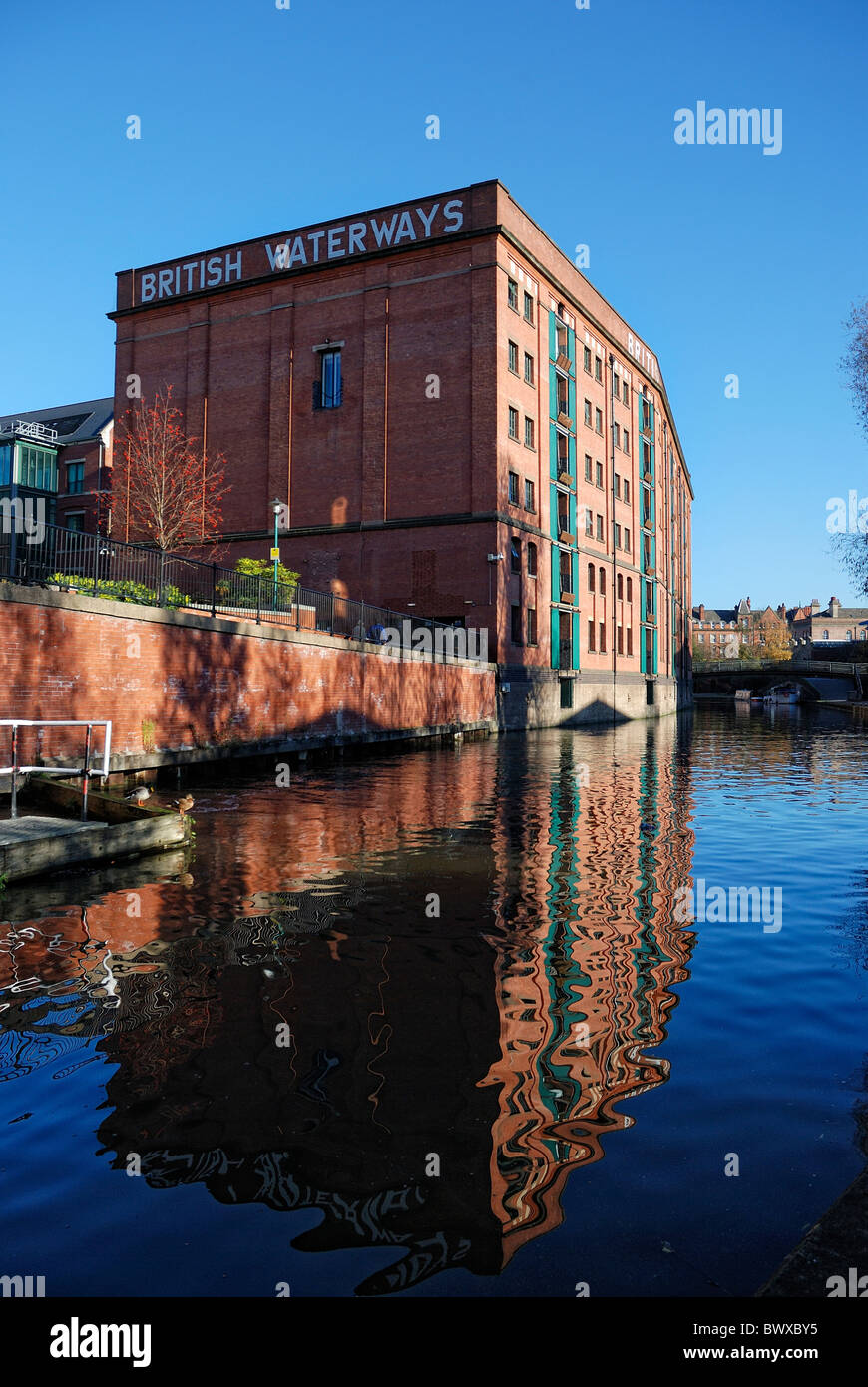 converted warehouse flats apartments Nottingham uk Stock Photo - Alamy