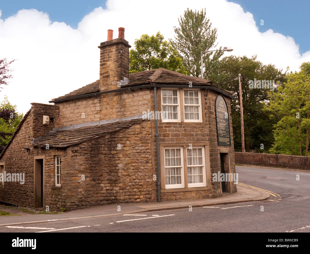 The Toll house with its charges in the village of Barrowford in ...