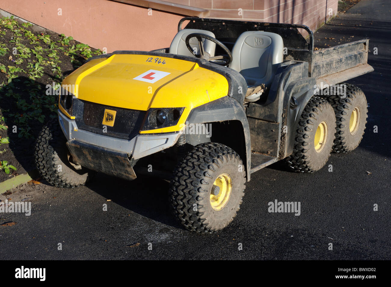 A JCB golf type buggy used by a local authority for light duties on ...