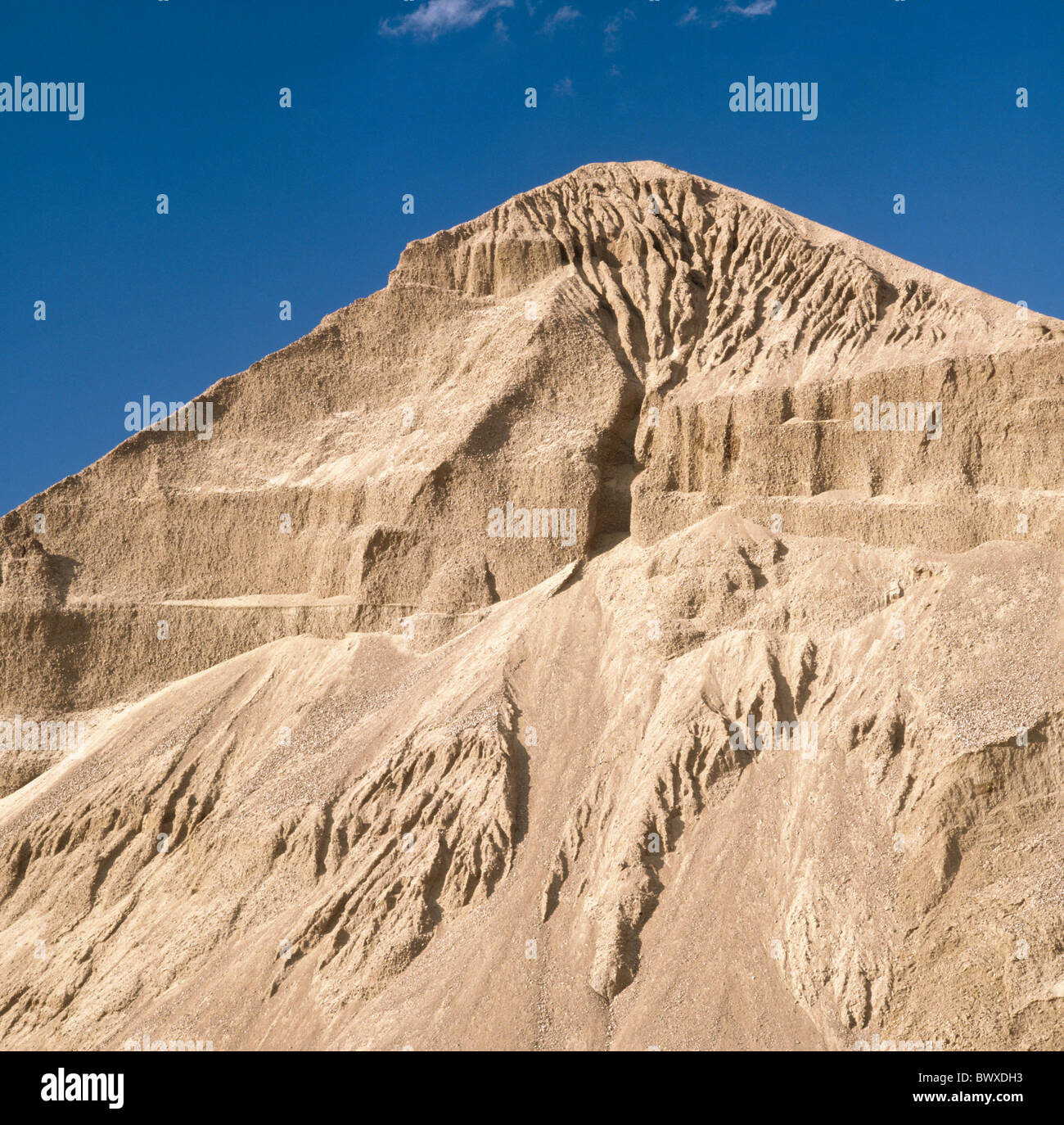 mountains erosion scenery sandstone point peak steps-shaped Stock Photo ...