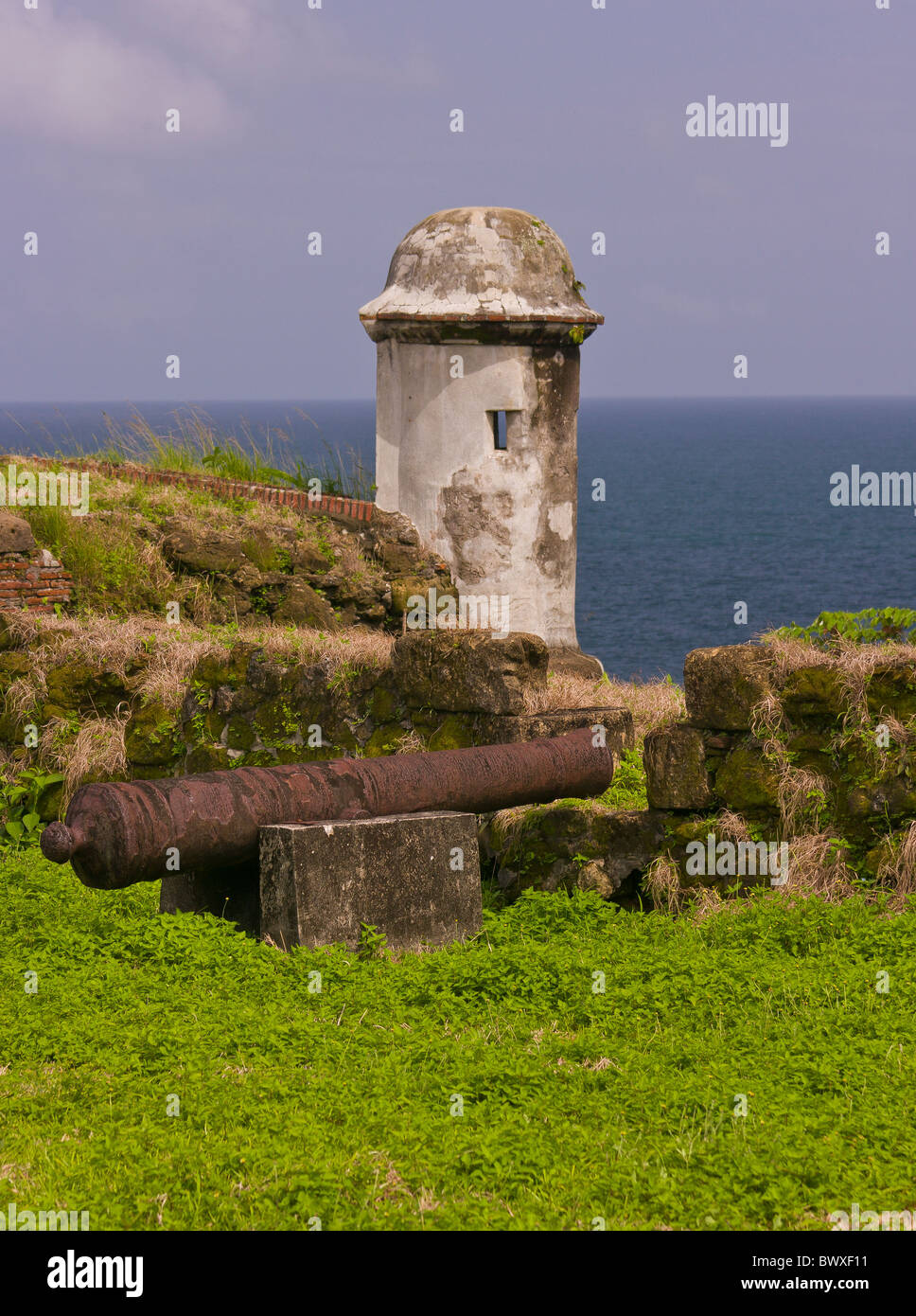 COLON, PANAMA - Fort San Lorenzo, a World Heritage site, at mouth of ...