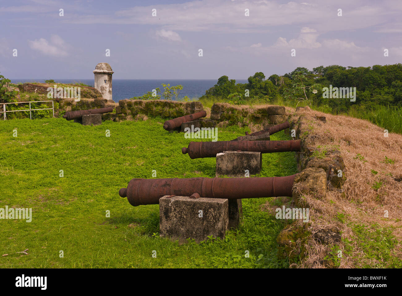 COLON, PANAMA - Fort San Lorenzo, a World Heritage site, at mouth of ...