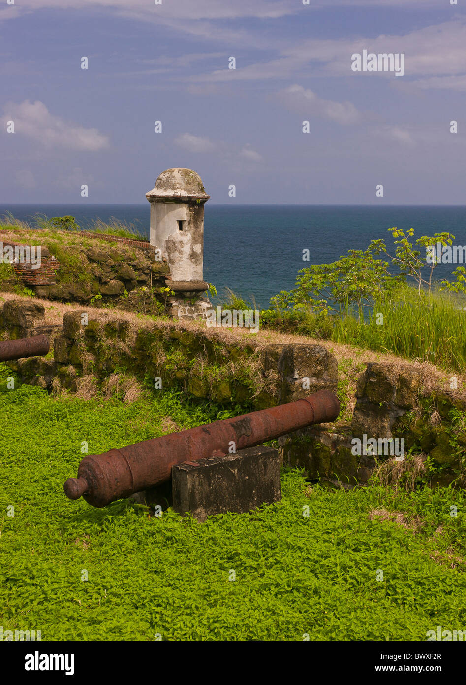 COLON, PANAMA - Fort San Lorenzo, a World Heritage site, at mouth of ...
