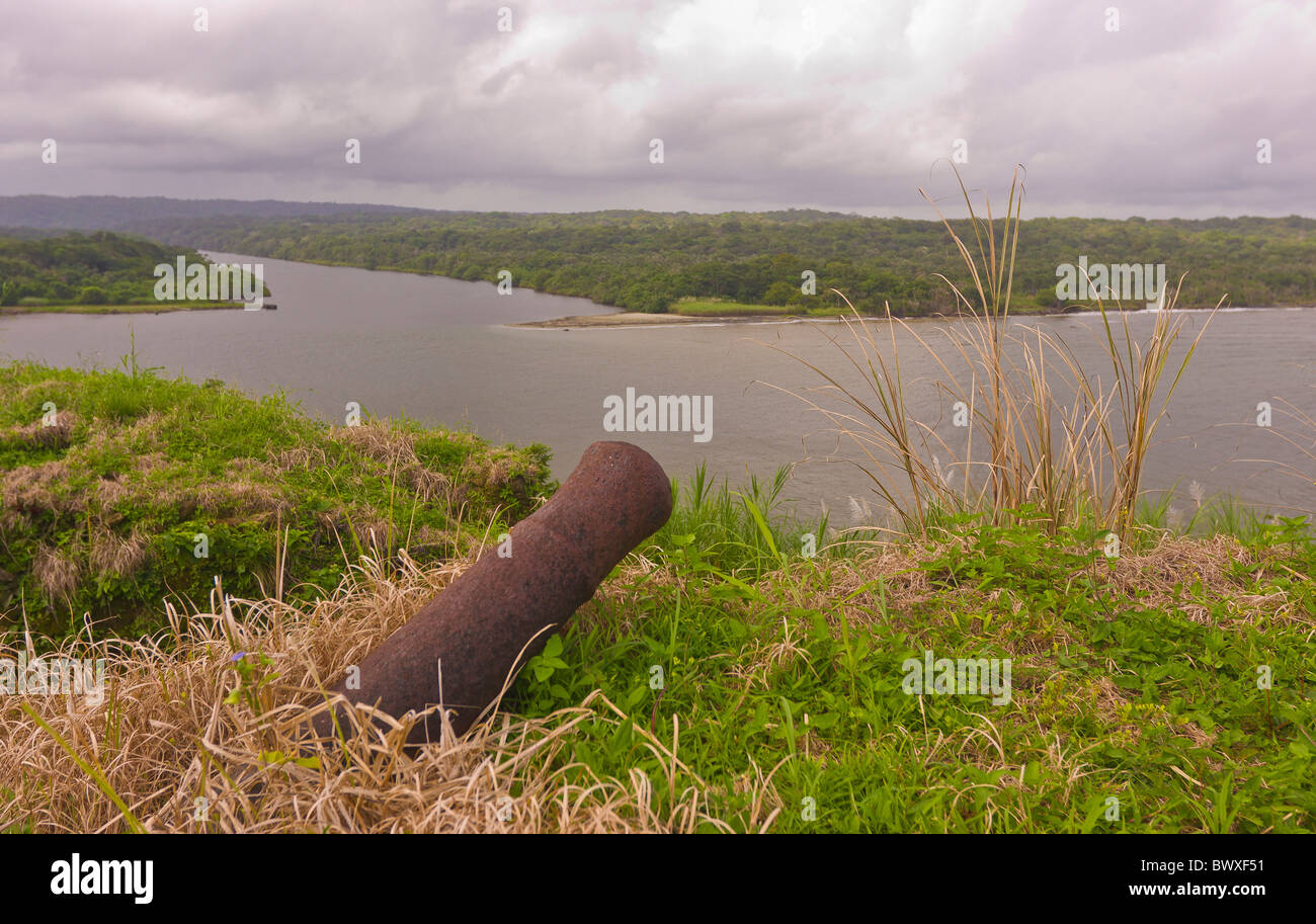 COLON, PANAMA - Fort San Lorenzo, a World Heritage site, at mouth of ...
