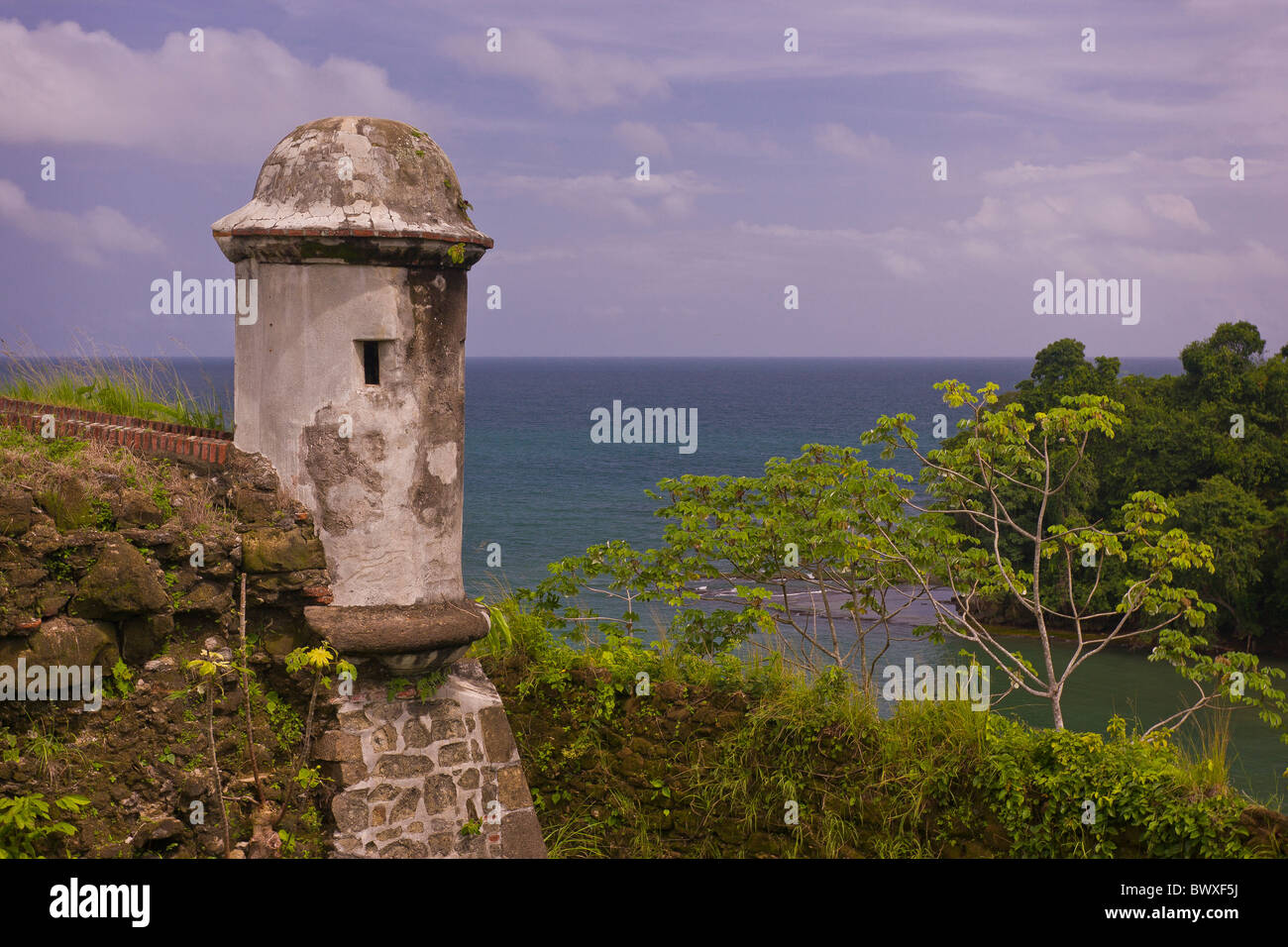 COLON, PANAMA - Fort San Lorenzo, a World Heritage site, at mouth of ...