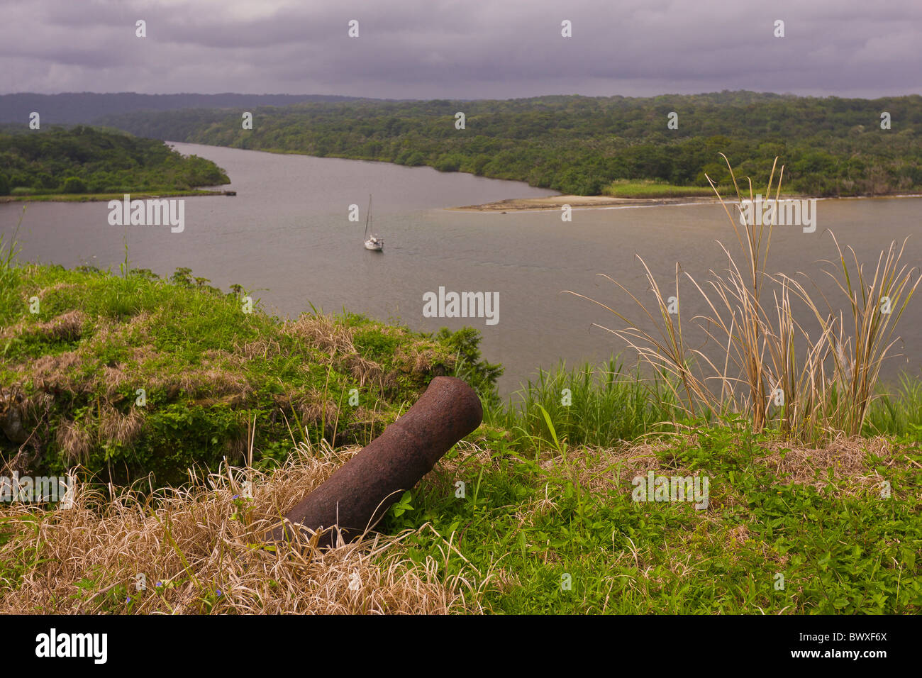 COLON, PANAMA - Fort San Lorenzo, a World Heritage site, at mouth of ...