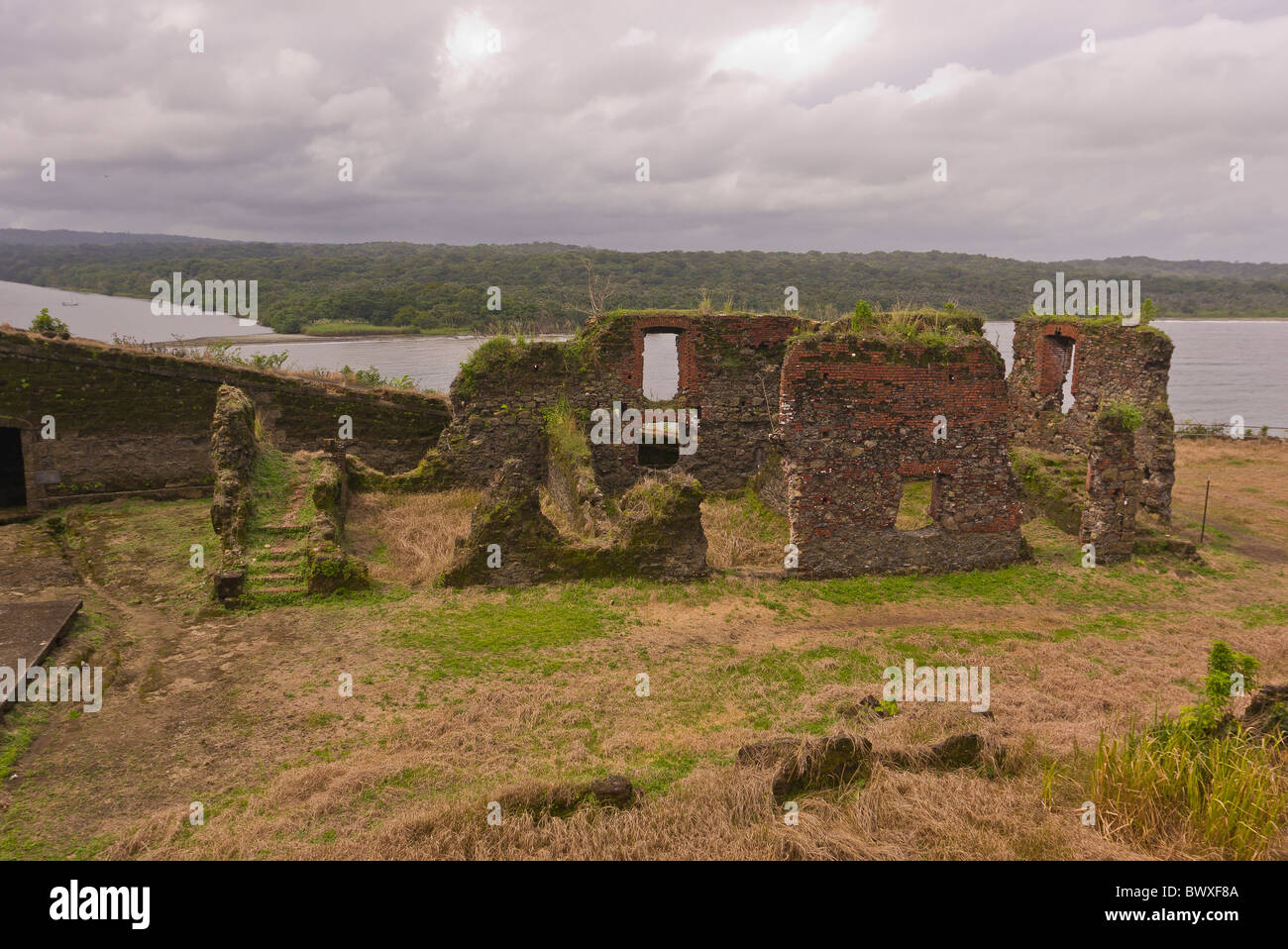 COLON, PANAMA - Fort San Lorenzo, a World Heritage site, at mouth of ...