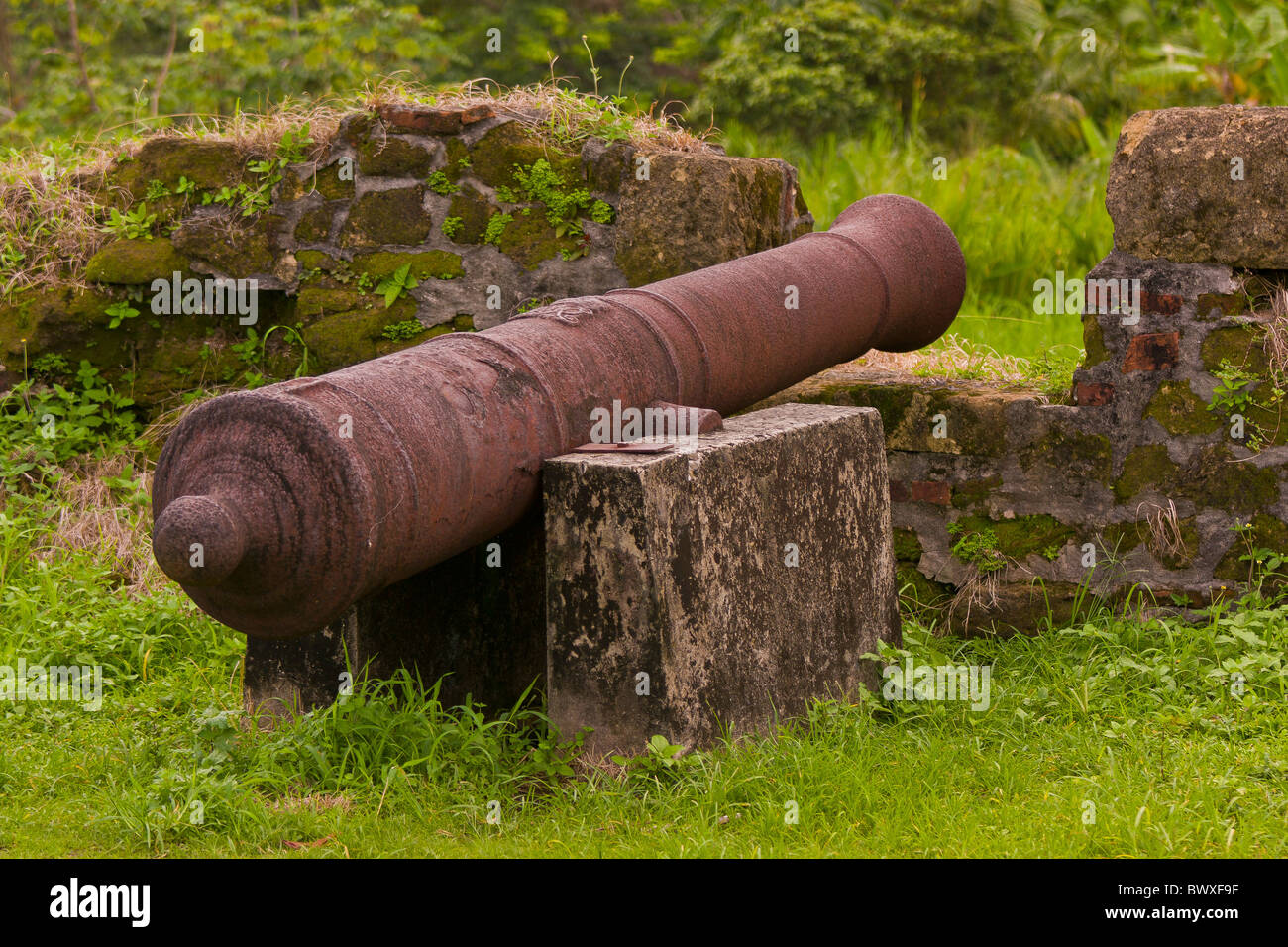 COLON, PANAMA - Fort San Lorenzo, a World Heritage site, at mouth of ...