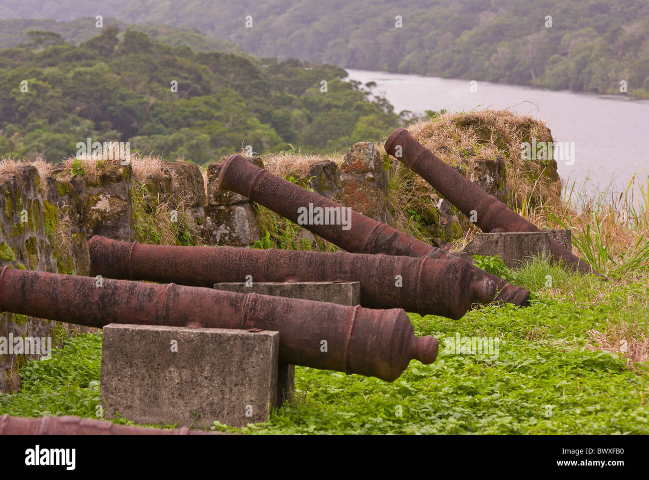 COLON, PANAMA - Fort San Lorenzo, a World Heritage site, at mouth of ...
