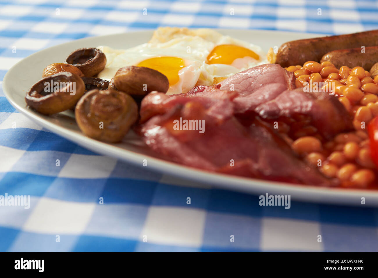 Full English breackfast close up Stock Photo - Alamy