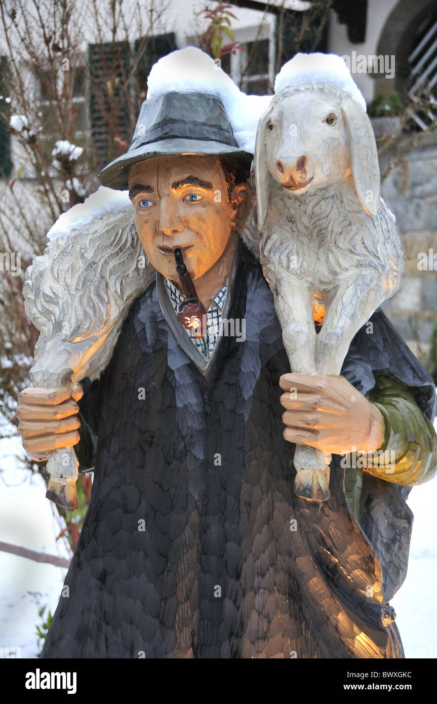 Shepherd carrying sheep on shoulders hi-res stock photography and ...