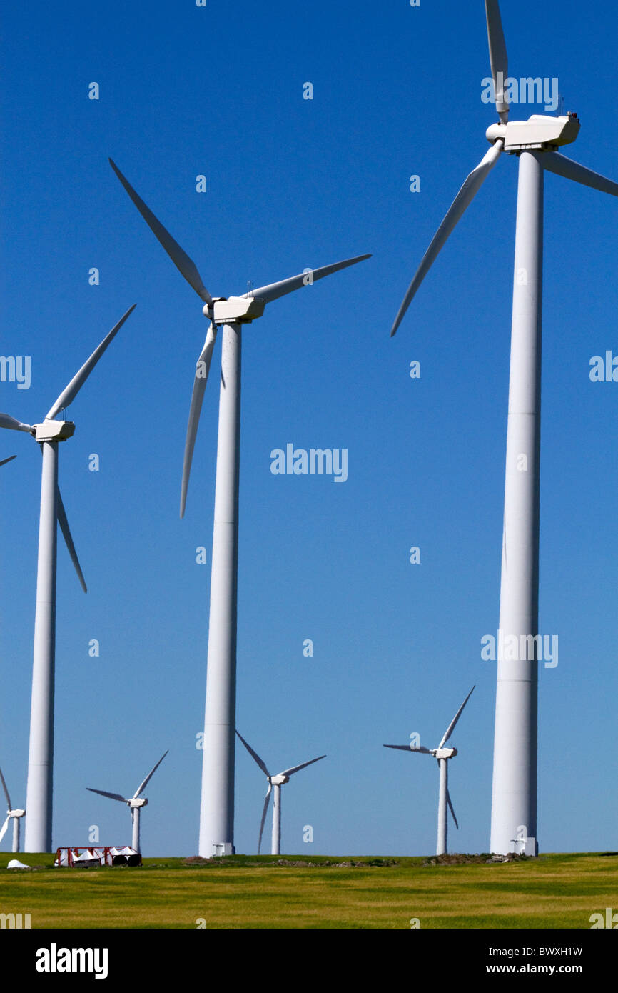 The Condon wind farm located near the town of Condon in central Oregon ...