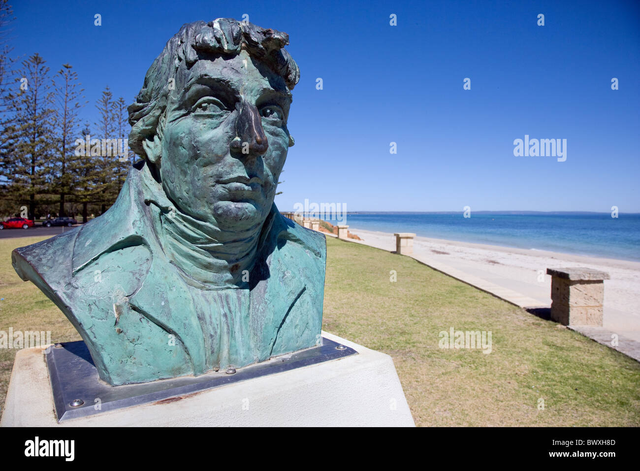 Bronze bust of Nicholas Baudin French leader of the first expedition to ...