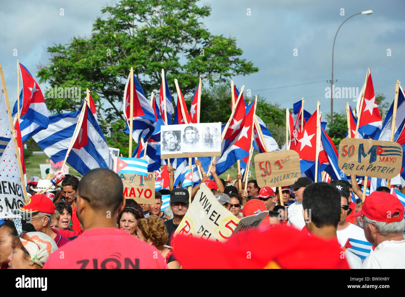 Celebration 50 Years after the Cuban Revolution Stock Photo - Alamy