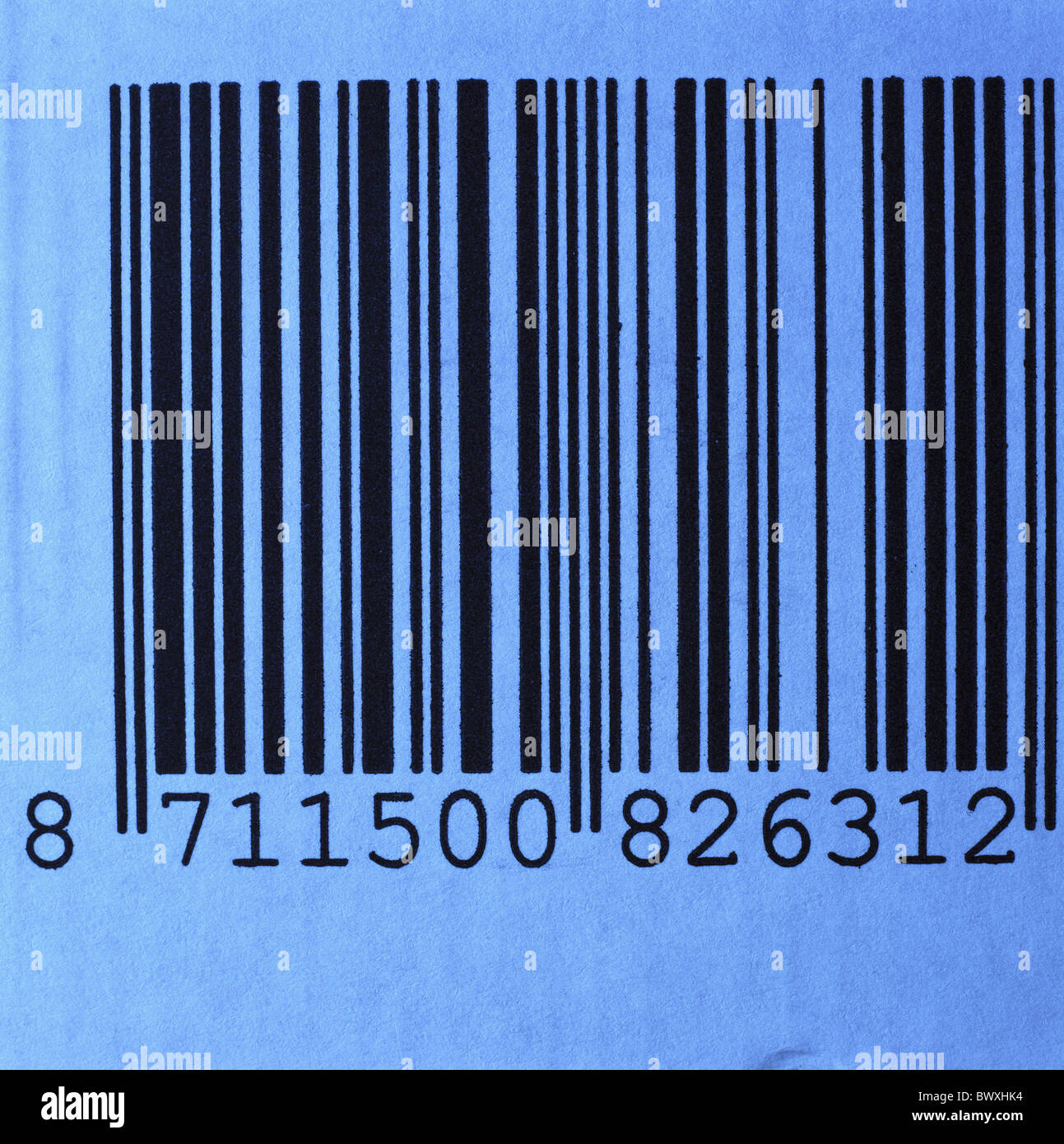 barcode blue filter computer close-up bar code symbol control Stock ...