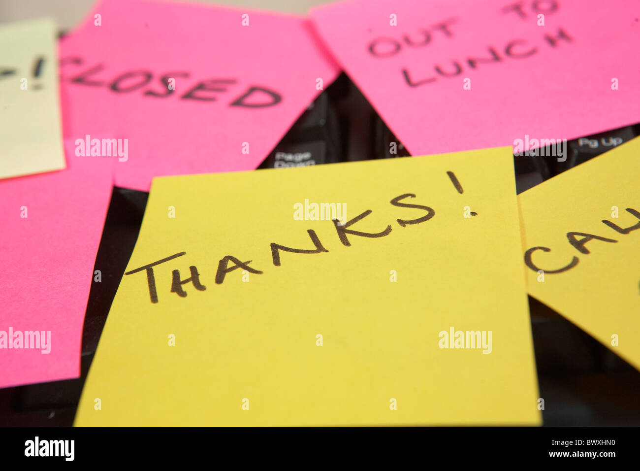 Thanks post it hi-res stock photography and images - Alamy