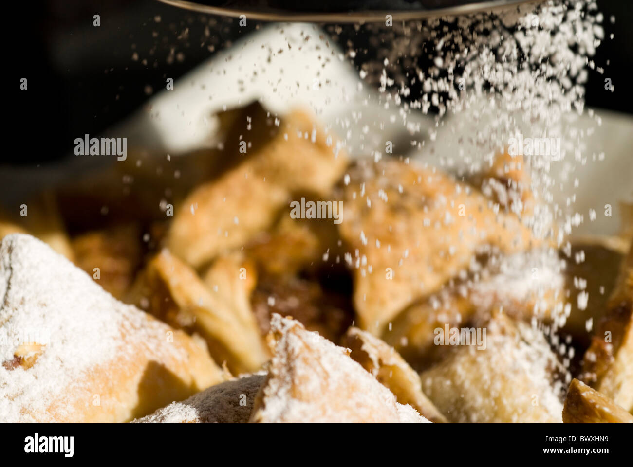 flan and powder Stock Photo - Alamy