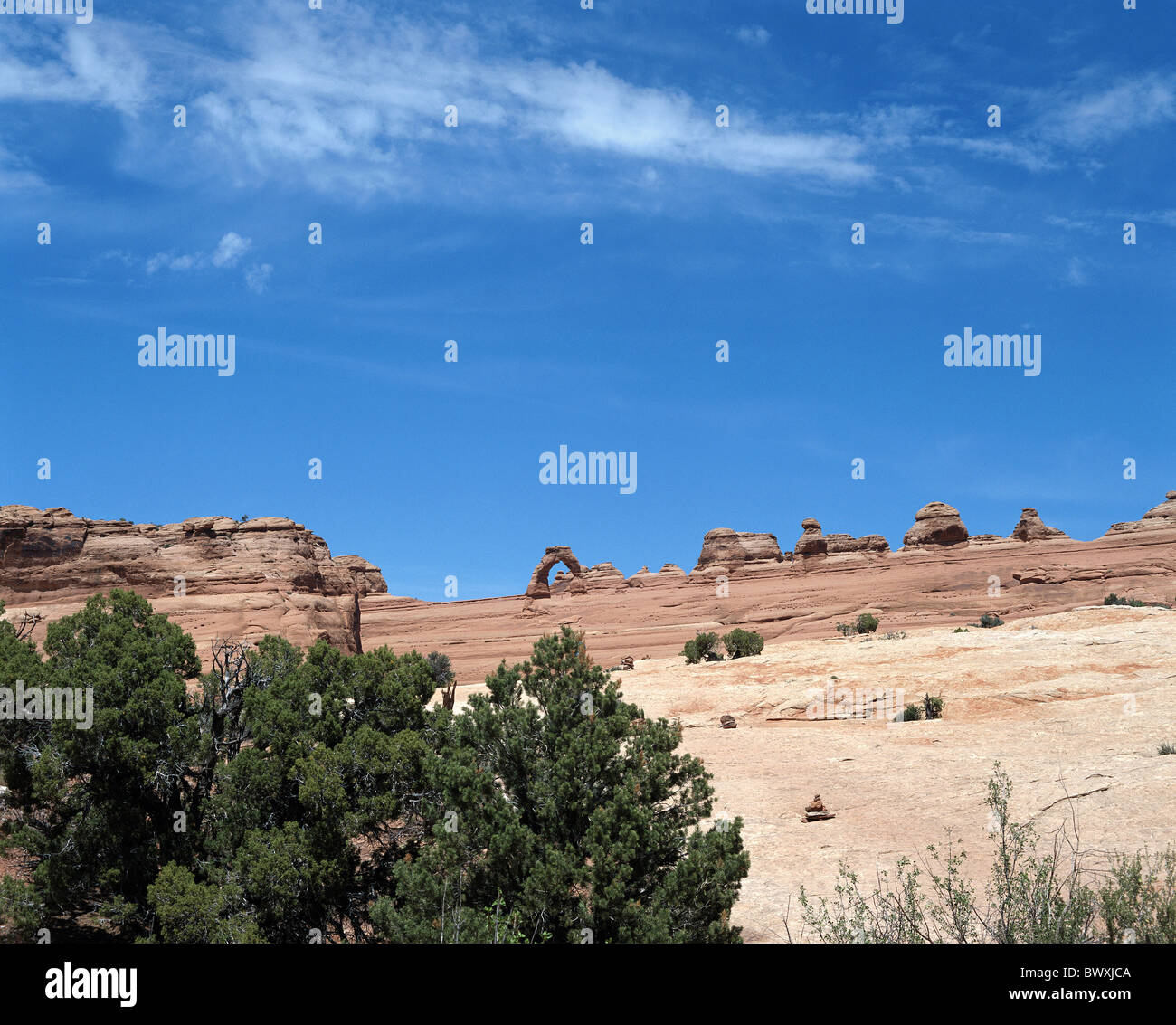 Arches national park Delicate Arch cliff cliff arch USA America North ...