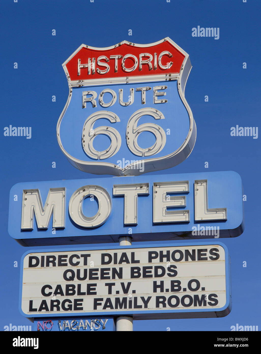 USA America North America route 66 sign shield symbol Stock Photo - Alamy