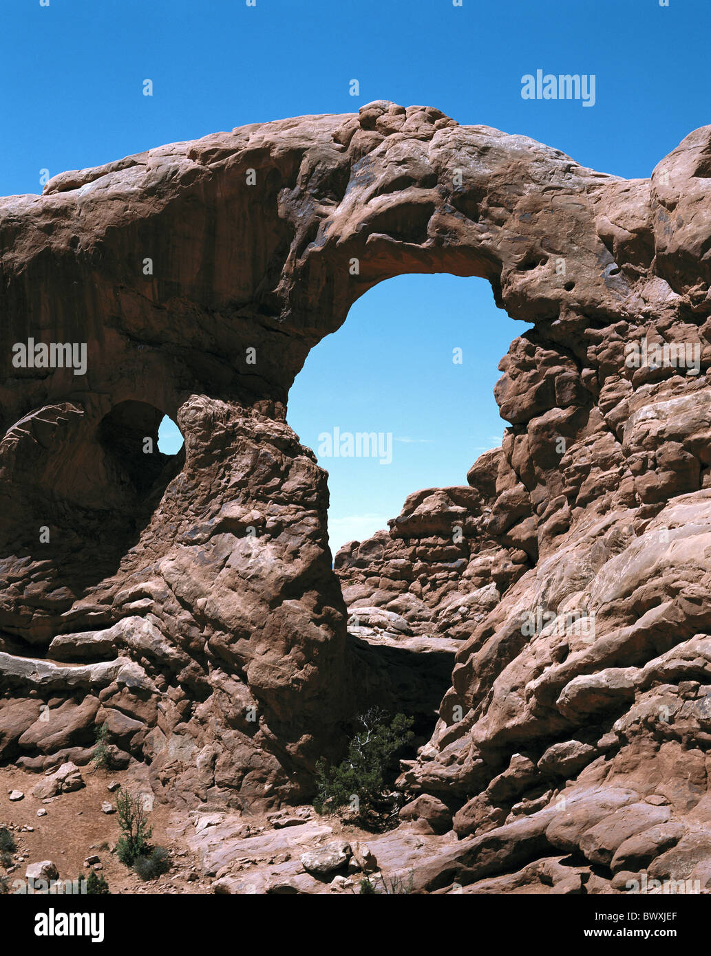 Arches national park cliff arch USA America North America Utah Stock ...