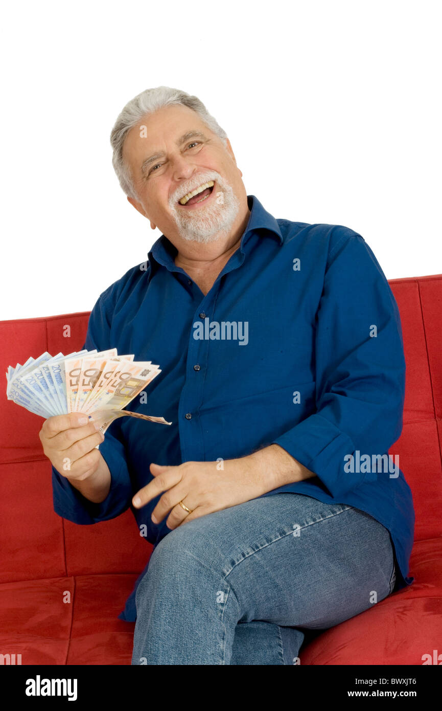 Man sitting in couch Cut Out Stock Images & Pictures - Alamy