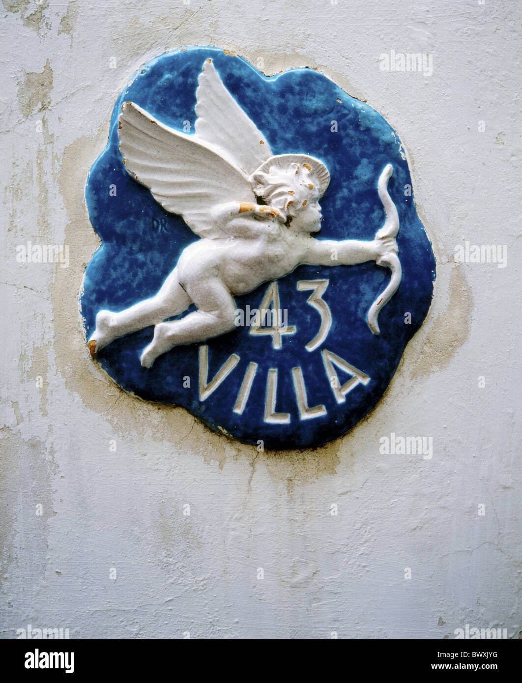 Cupid Capri house details house number Italy Europe arrow shooting ...