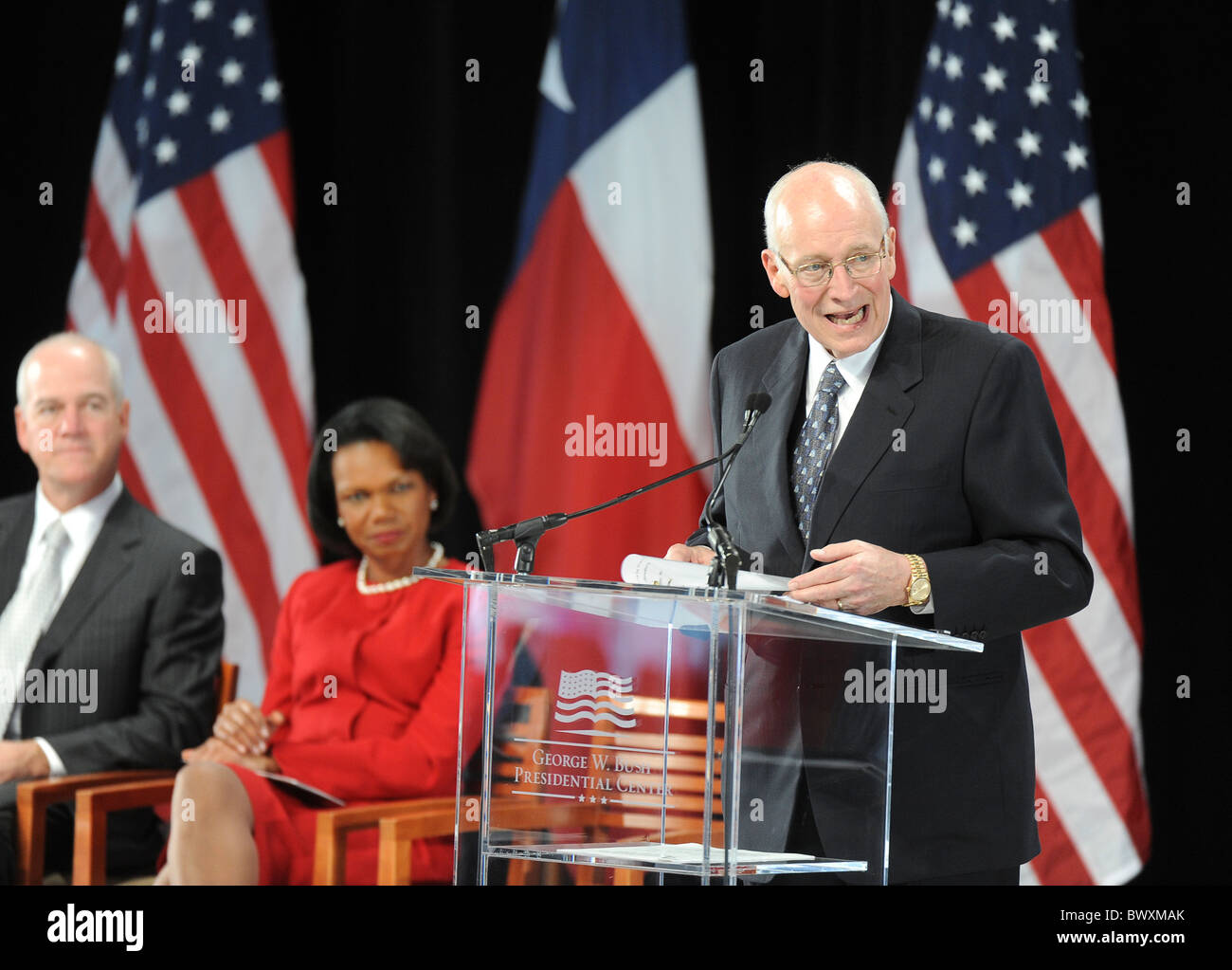 Former vice president Dick Cheney at the ground breaking ceremony for ...