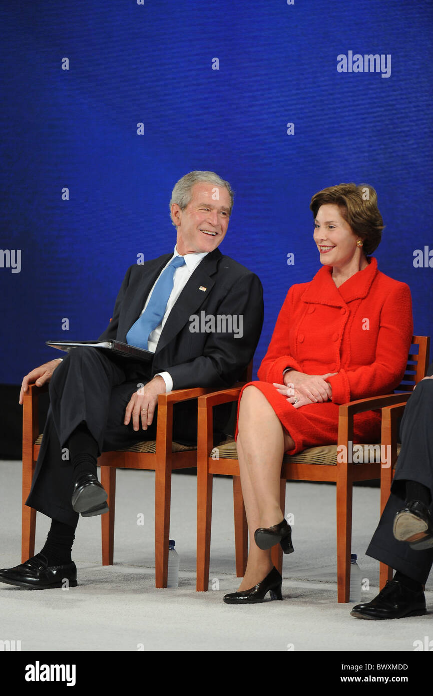 ground breaking ceremony for the George W. Bush Presidential Library on ...