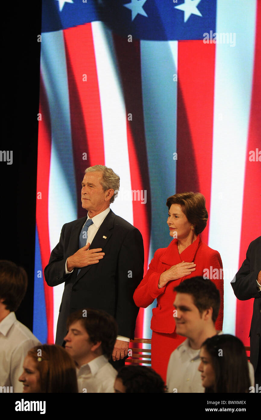 Ground breaking ceremony for the George W. Bush Presidential Library on ...