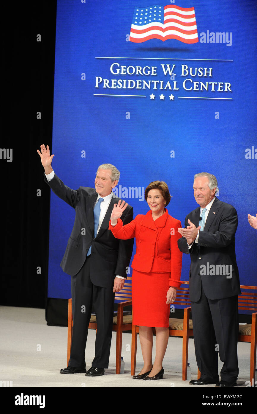Ground breaking ceremony for the George W. Bush Presidential Library on ...