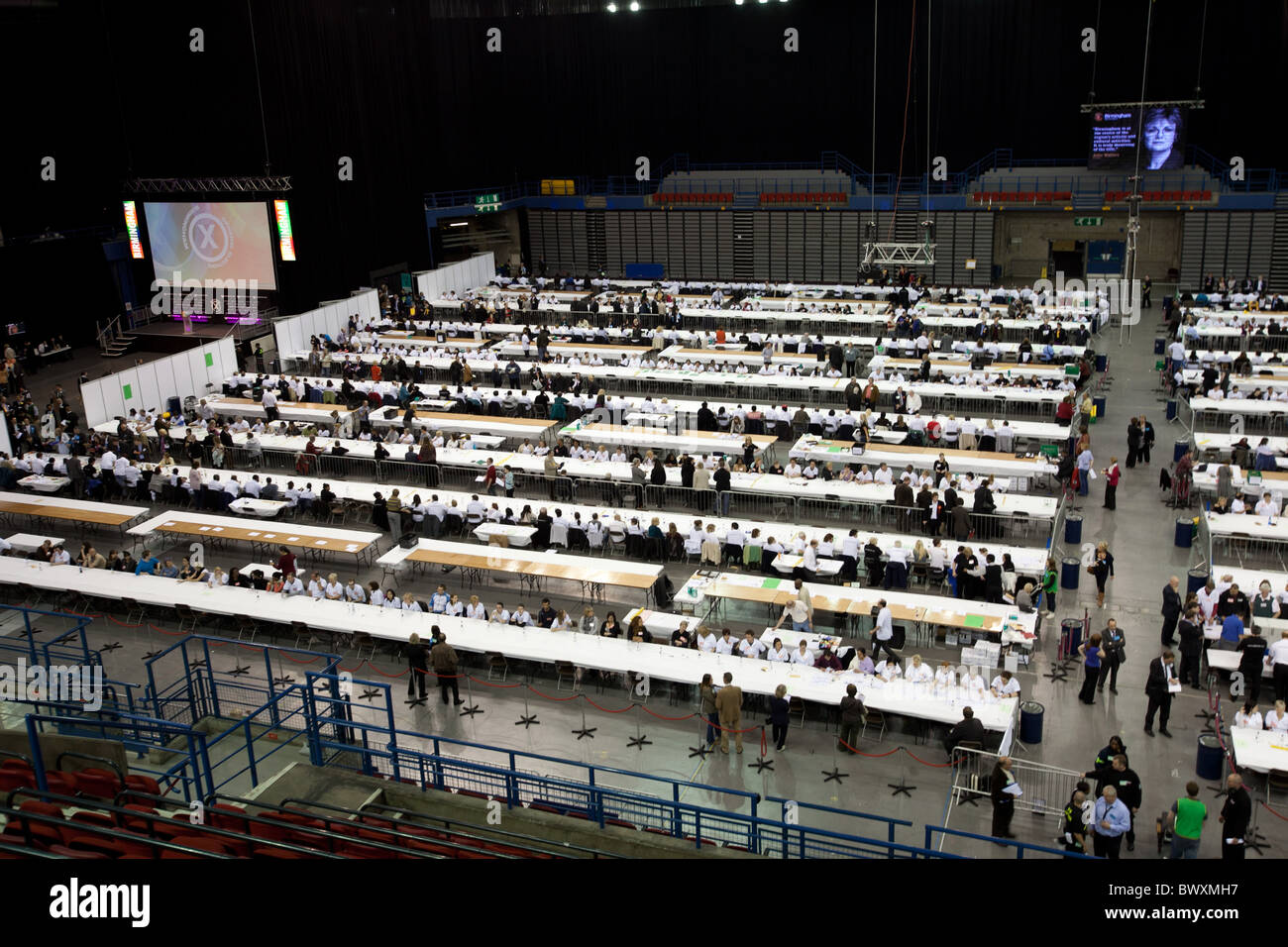 General election count 2010 held at the National Indoor Arena ...